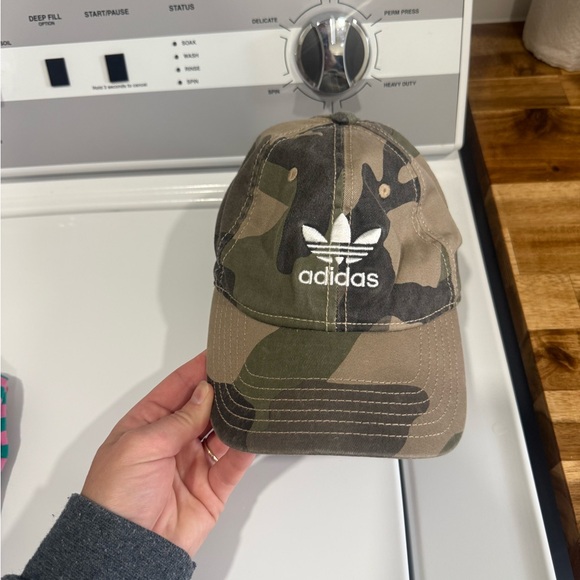 adidas | Accessories | Adidas Green And Brown Camouflage Cap | Poshmark